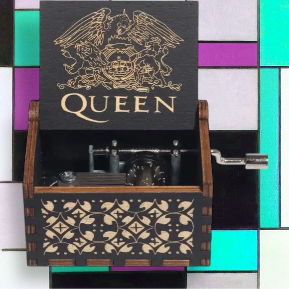 Accents | Queen Music Box Plays Bohemian Rhapsody Queen New In Box ...